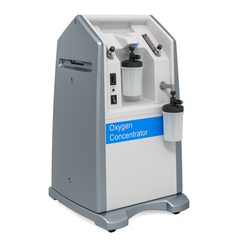 Oxygen concentrator set, Continuous | Pulsed oxygen supply, Adults with ...